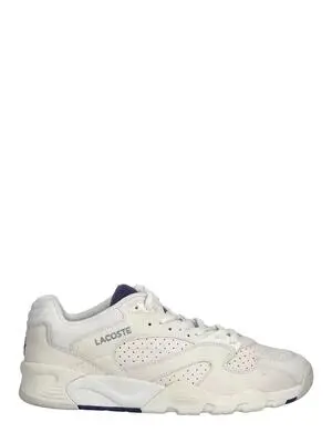 Lacoste Perforated Leather Sneakers - Neutrals
