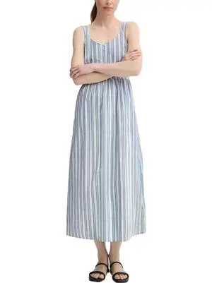 Marc O'polo Striped Sleeveless Maxi Dress - Blue