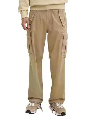 Hugo Herringbone Cargo Trousers - Neutrals
