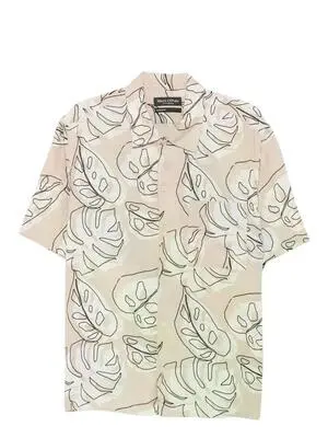 MARC O'POLO Leaf-print Button-fastening Shirt
