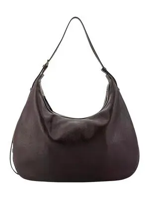 ATP ATELIER Contrast-stitch Shoulder Bag - Brown