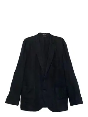 Marc O'polo Notched Linen Blazer - Blue