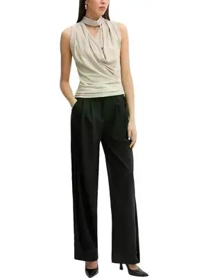 IRO PARIS Cowl-neck Sleeveless Top - Neutrals