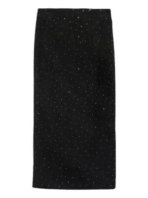 NISSA Embellished Midi Skirt