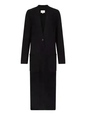Loulou De Saison Buttoned Cardigan Coat - Black