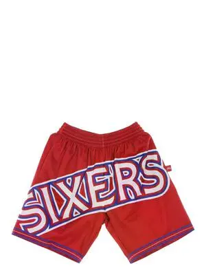 Mitchell & Ness Logo-print Shorts - Red