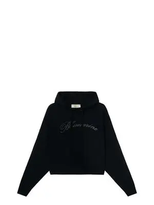 Blumarine Crystal-embellished Hoodie - Black