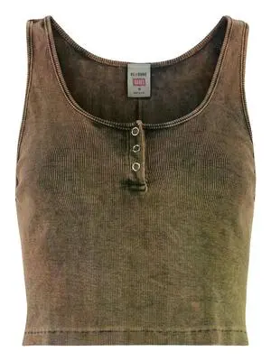 RE/DONE Ribbed Tank Top - Brown