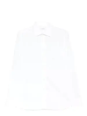 Tagliatore Striped Cotton Shirt - White