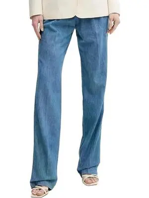 Versace Belted Straight-leg Jeans - Blue