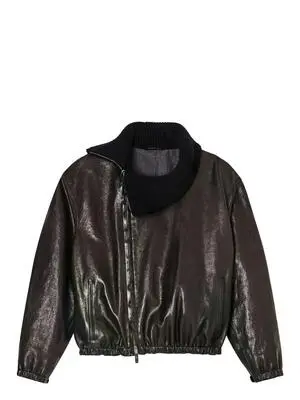 Giorgio Armani Leather Jacket - Black