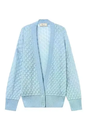 Blumarine Textured Knit Cardigan - Blue