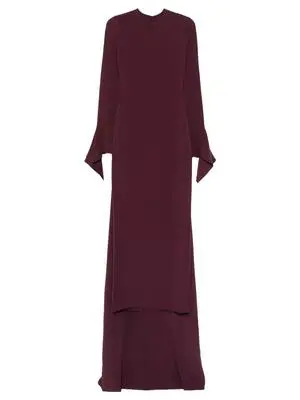 Solace London Blake Flared Sleeve Maxi Dress - Red