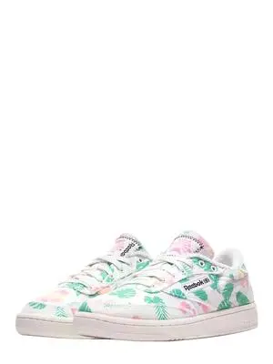 REEBOK Club C 85 Floral-print Trainers - White