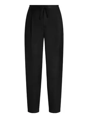 Dolce & Gabbana Pleated Drawstring Trousers - Black