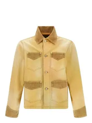 WALES BONNER Sierra Corduroy-Panel Canvas Jacket