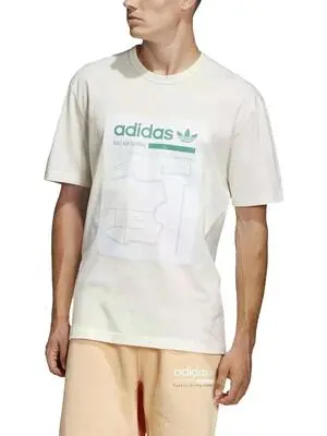 Adidas Kaval Graphic-print T-shirt - Neutrals