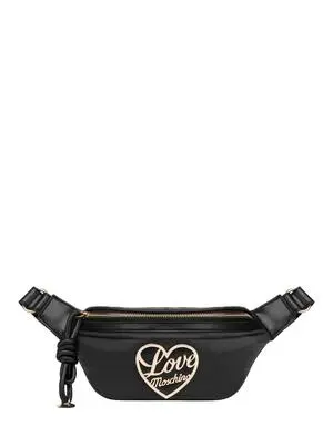 Moschino Logo-plaque Belt Bag - Black