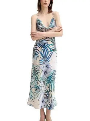 Guess Floral-print Slip Dress - Neutrals