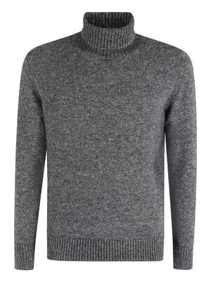 KANGRA Turtleneck Long-sleeves Sweater - Grey