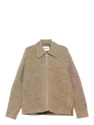 JIL SANDER Zip-fastening Wool Jacket - Neutrals