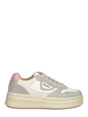 BLAUER. Platform Leather Sneakers - White