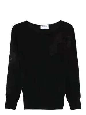 BLUGIRL Lace-embellished Knitwear - Black