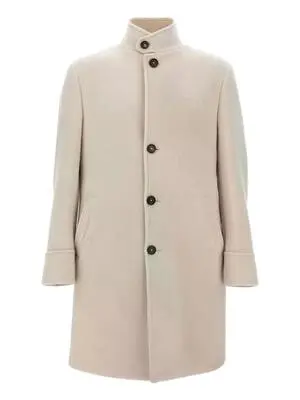 Eleventy Wool Coat - Neutrals