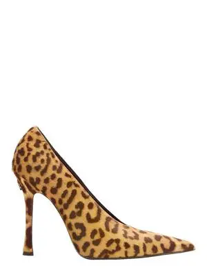 Roberto Cavalli Leopard-print Pointed-toe Pumps - Brown