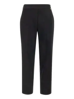 KAOS Elasticated-waistband Trousers - Black