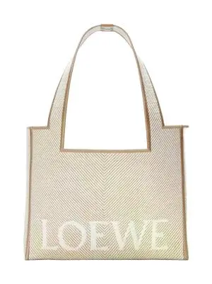 LOEWE Medium Herringbone-Pattern Tote