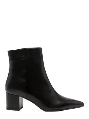 THEA MIKA 50mm Pointed-toe Block-heel Boots - Black