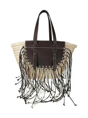 CUBA LAB Tropicana Fringe Shoulder Bag - Neutrals
