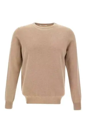 KANGRA Cashmere Crew-Neck Sweater Neutrals