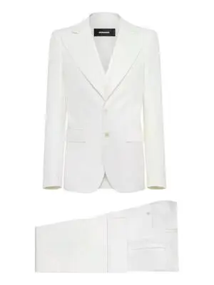 Dsquared2 70s Single-breasted Suit - White