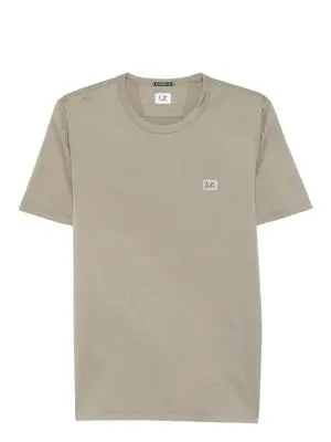 C.P. COMPANY Logo-patch Cotton T-shirt - Green