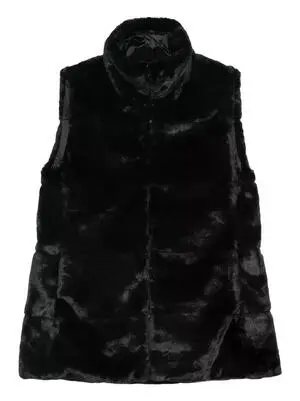 SAVE THE DUCK Faux-fur Vest - Black