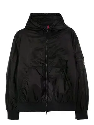 Moncler Hooded Zip-front Jacket - Black
