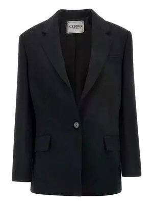 ICEBERG Notched-Lapels Single-Button Blazer