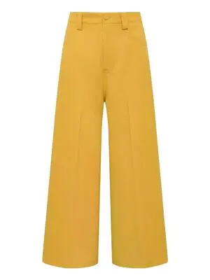 Malìparmi Button-fastening Trousers - Yellow