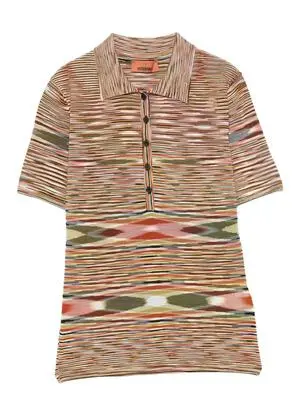 Missoni Striped Polo Shirt - Green