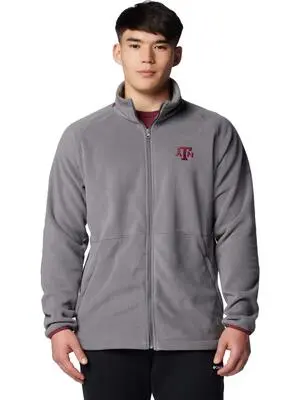 Columbia Fleece Jacket - Tam - City Grey, Deep Maroon
