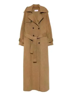 Giuseppe Di Morabito Belted Double-breasted Coat - Brown