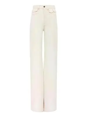 Chloé Straight-leg Cotton Jeans - Neutrals