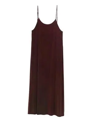 UMA WANG Spaghetti-strap Maxi Slip Dress - Red