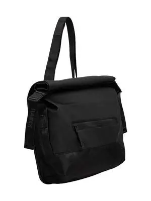Rains Zip-pocket Messenger Bag - Black