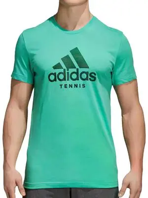 Adidas Logo-print Crew-neck T-shirt - Green