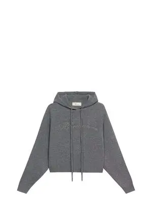 Blumarine Crystal-embellished Hoodie - Grey