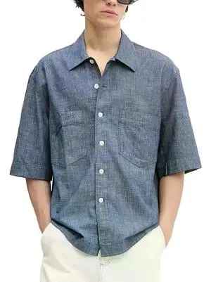 SUNFLOWER Short-sleeve Patch-pocket Shirt
