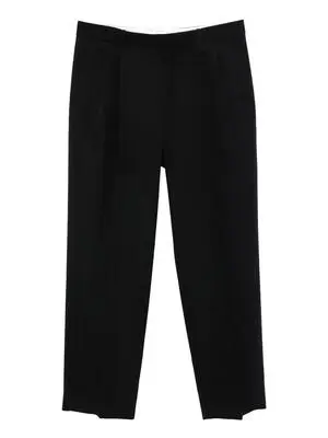 THE ROW Zev Pleated Trousers - Black